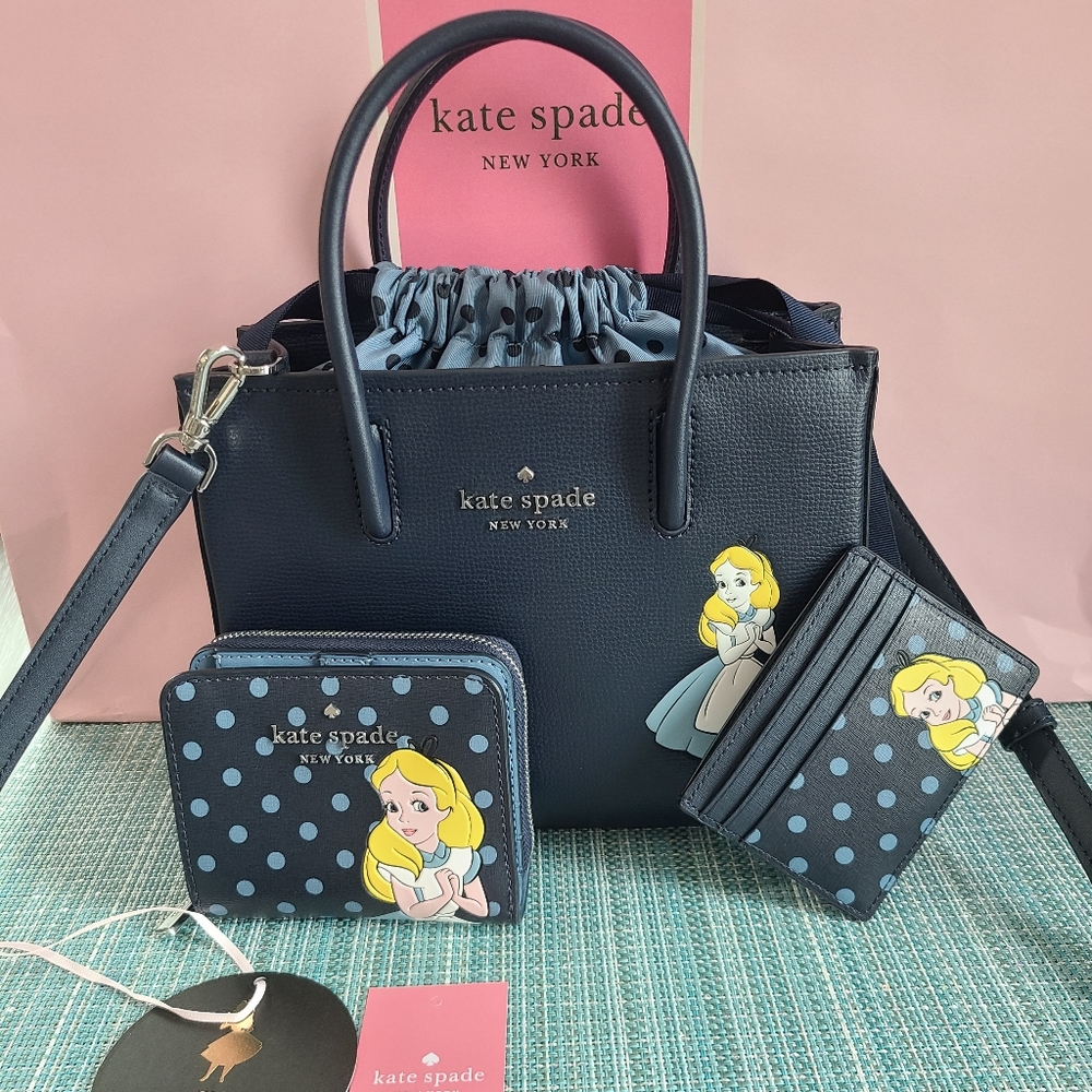 Kate Spade Disney Alice In Wonderland Bag, Wallet, & … - Gem